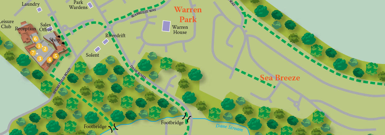 Site maps for Shorefield Holidays - Lovell Johns
