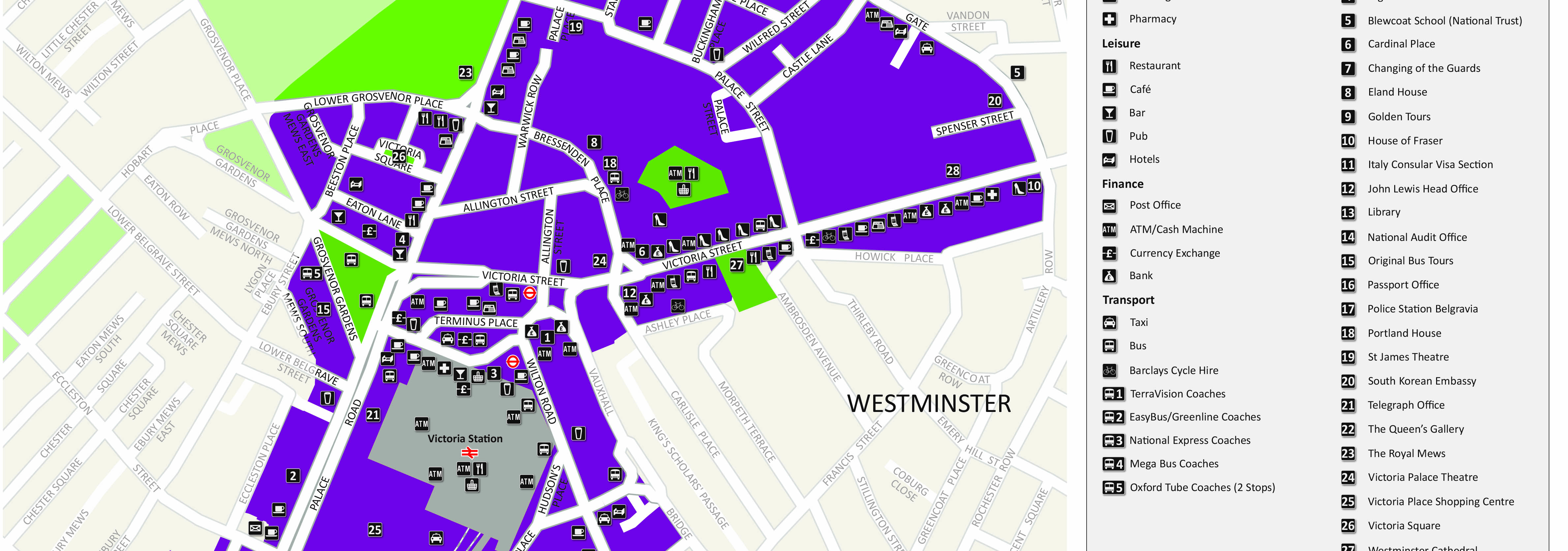 Visitor Information Maps for Victoria BID - Lovell Johns