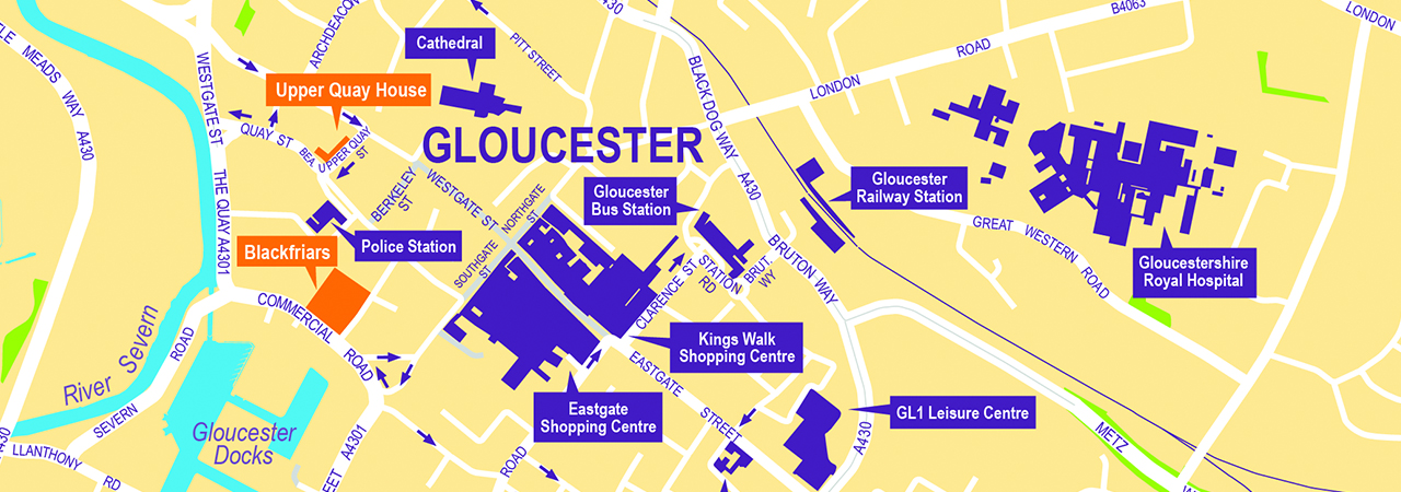 Campus Maps for the University of Gloucestershire by Lovell Johns