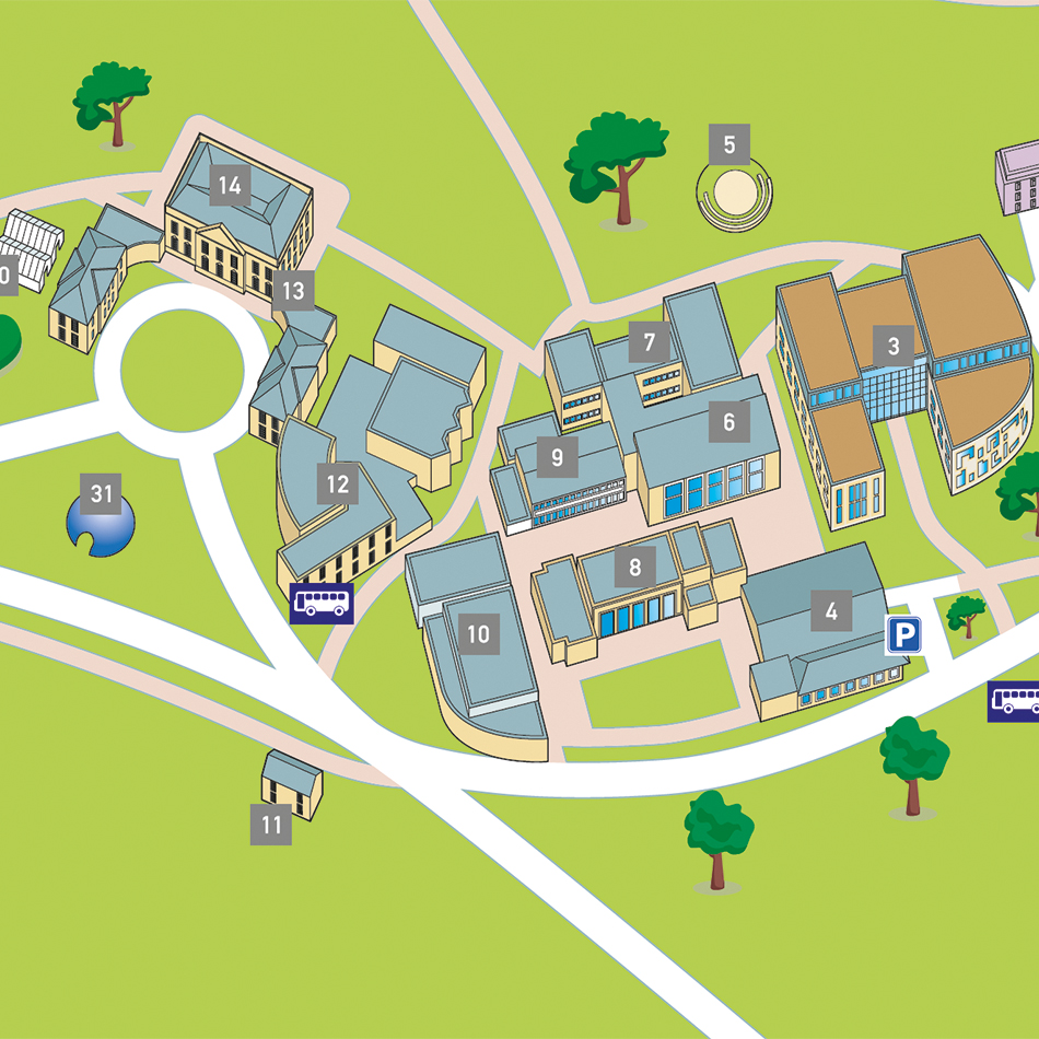 3D Illustrated Map For Bath Spa University Lovell Johns 3D Illustrated Map For Bath Spa University Lovell Johns