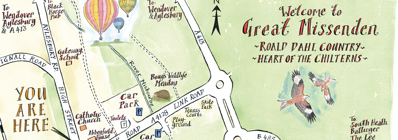 Illustrated Map for Great Missenden and Prestwood Revitalisation Group ...