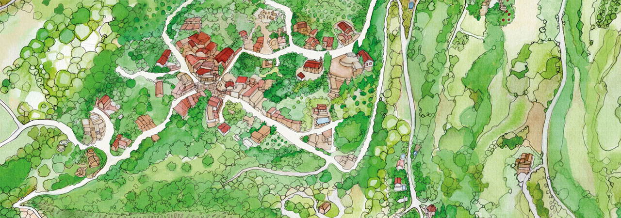 Illustrated Town Map - Lovell Johns