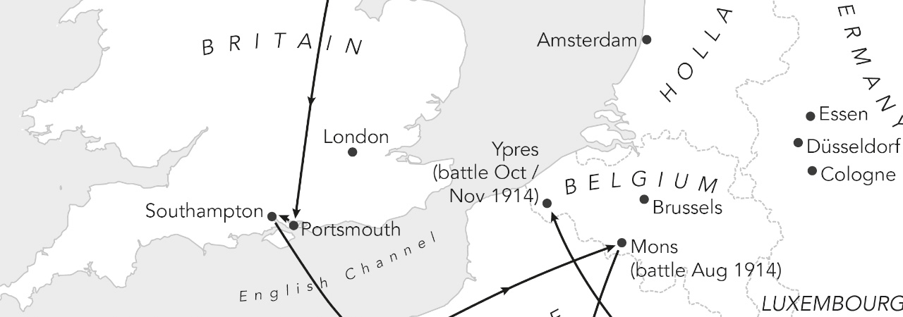 A series of family history maps - Lovell Johns